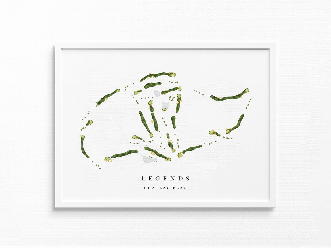 Legends Golf Course | Chateau Elan, GA | Golf Course Map, Personalized ...