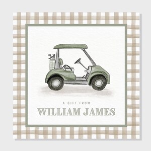 Watercolor Golf Calling Cards | Personalized Gift Tags, Enclosure Card ...