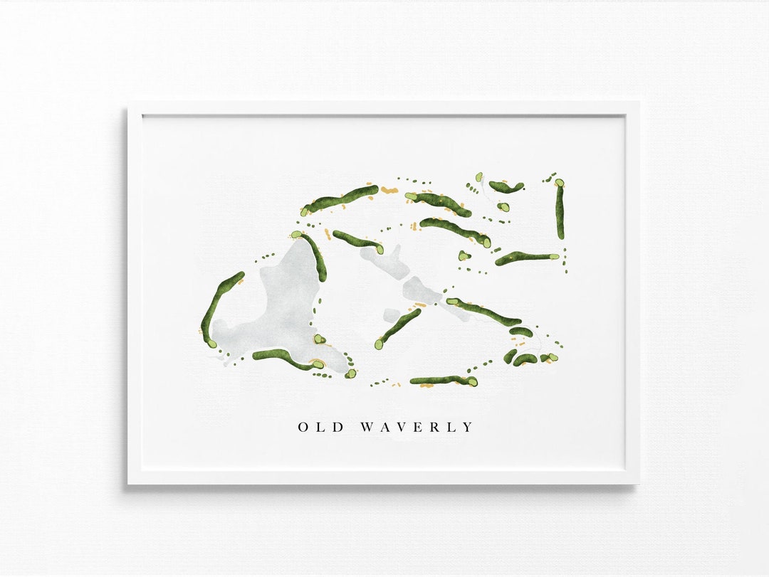 Old Waverly Golf Club | West Point, MS | Golf Course Map, Personalized ...