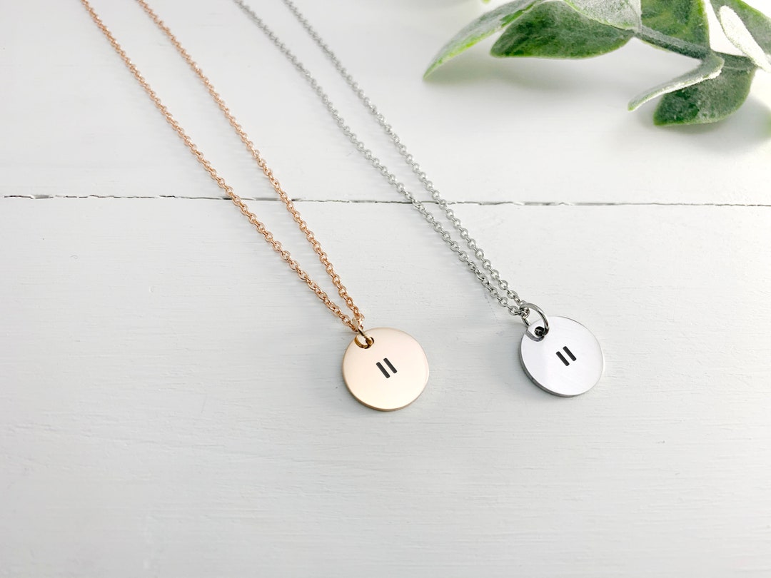 Pause Necklace • Yoga Jewelry • Pause Dainty Necklace • Wanderlust ...