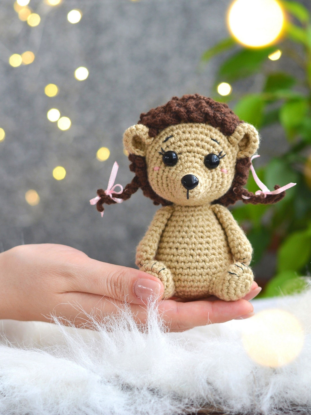 Hedgehog Crochet Pattern, Amigurumi Hedgehog Tutorial , DIY Stuffed Toy ...