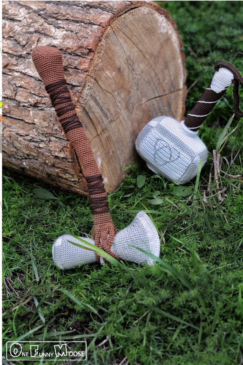 SET of Thor: Crochet Patterns Hammer and Axe of Thor PDF - Etsy