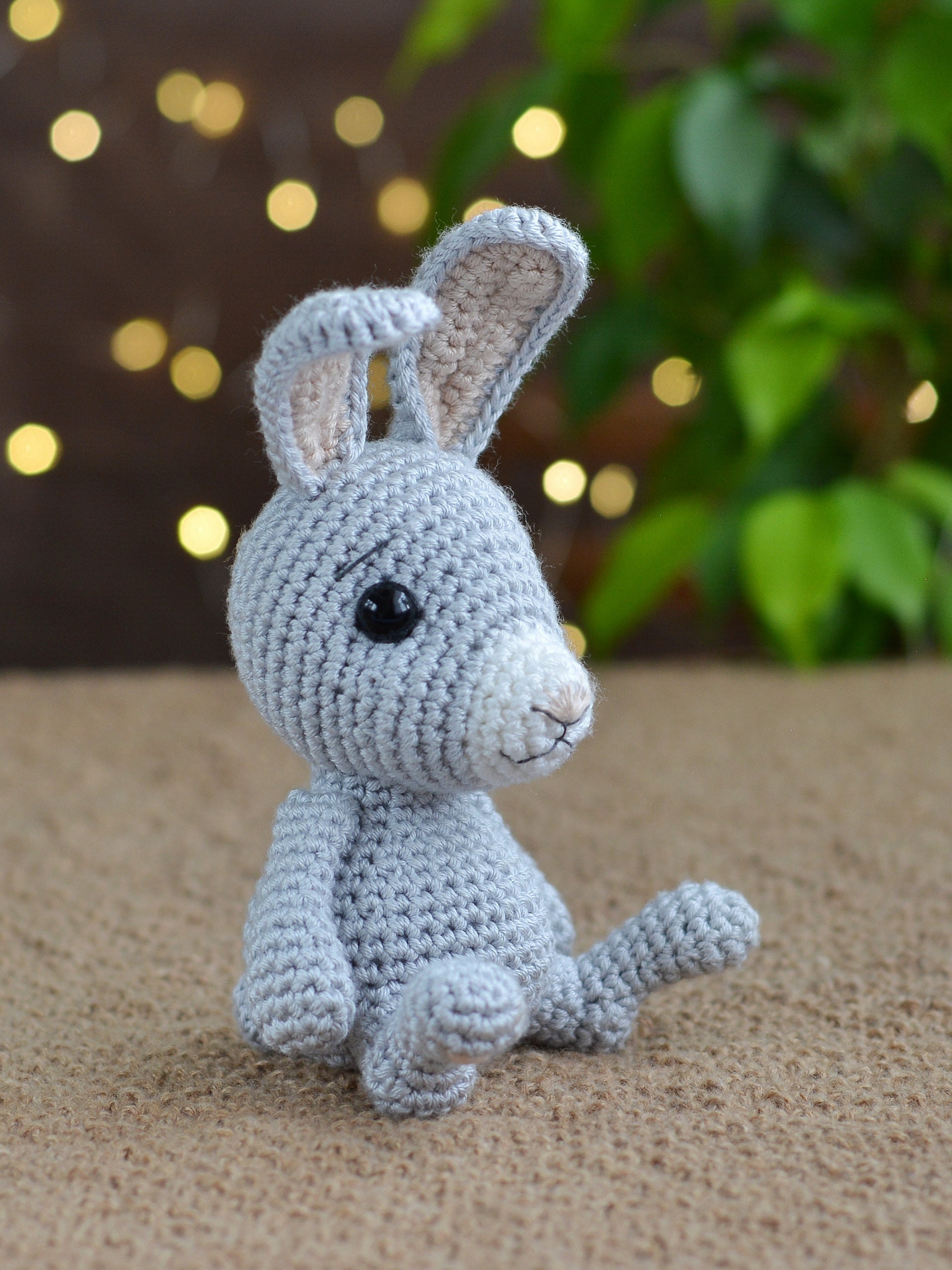 Bunny Crochet Pattern Amigurumi Rabbit Tutorial DIY Mini Toy - Etsy