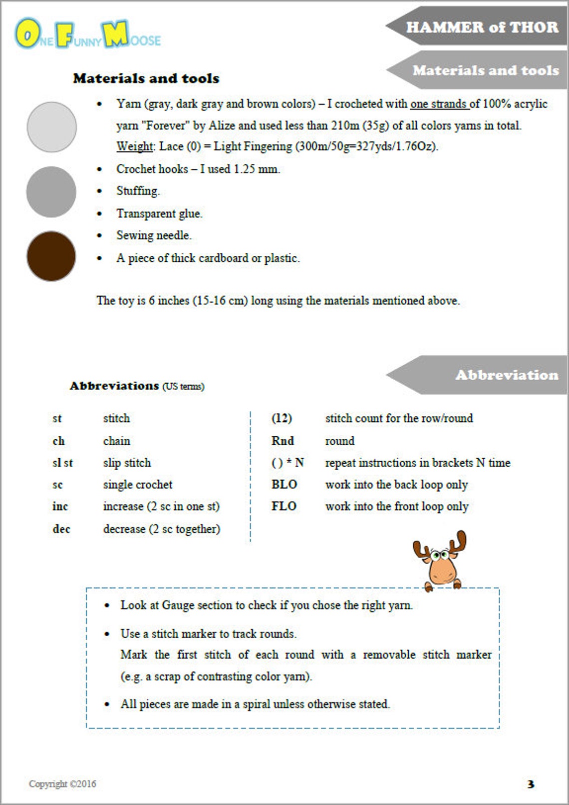 PATTERN: Crochet Hammer of Thor PDF File Amigurumi Tutorial - Etsy