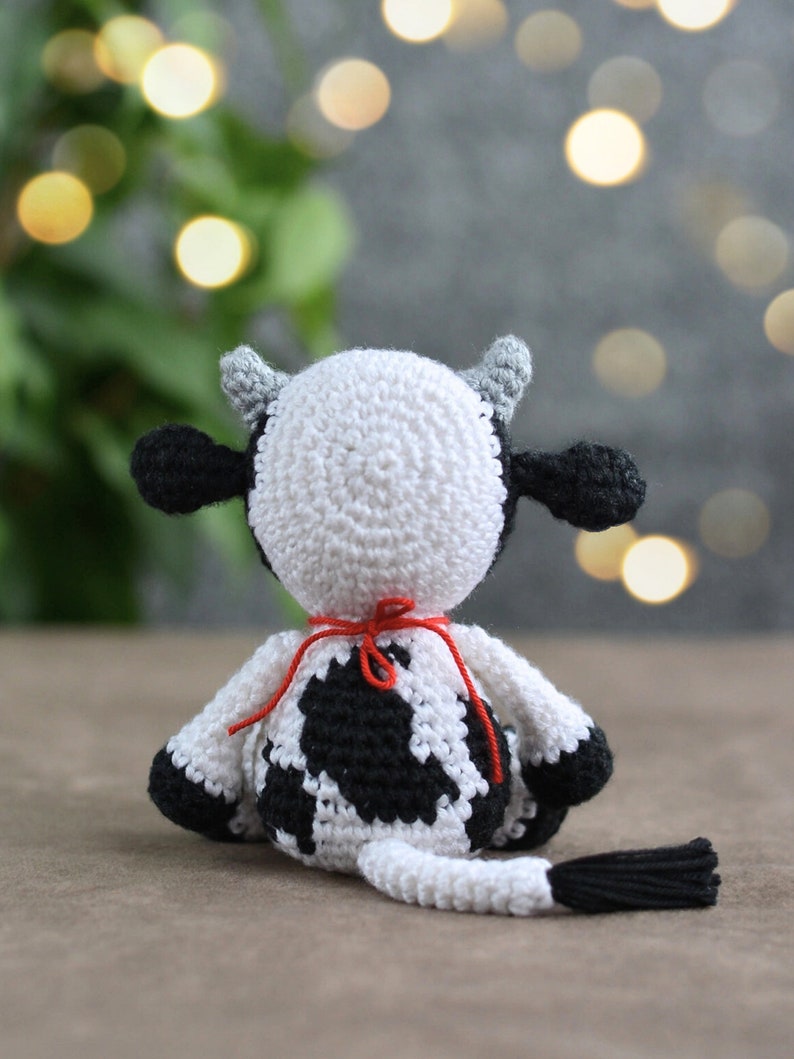 Cow Crochet Pattern, Amigurumi Toy Cow Tutorial, DIY Stuffed Highland ...