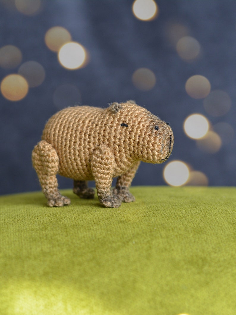 Capybara Crochet Pattern Amigurumi Capybara Tutorial DIY - Etsy