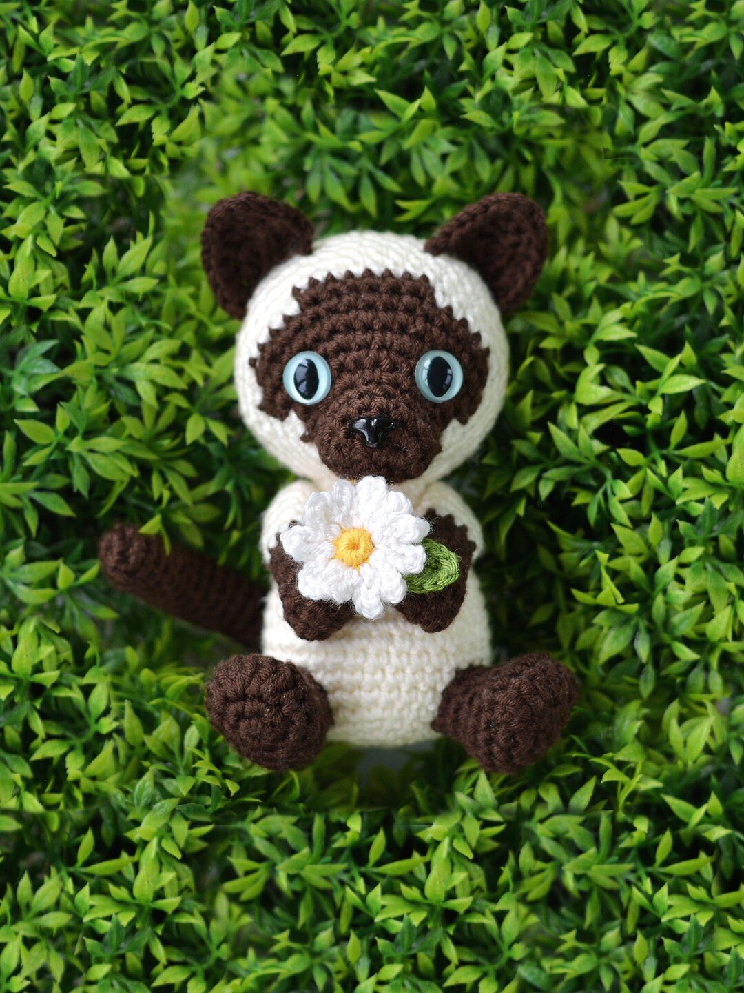Siamese Cat Crochet Pattern, Amigurumi Toy Sieamese Kitten Tutorial ...