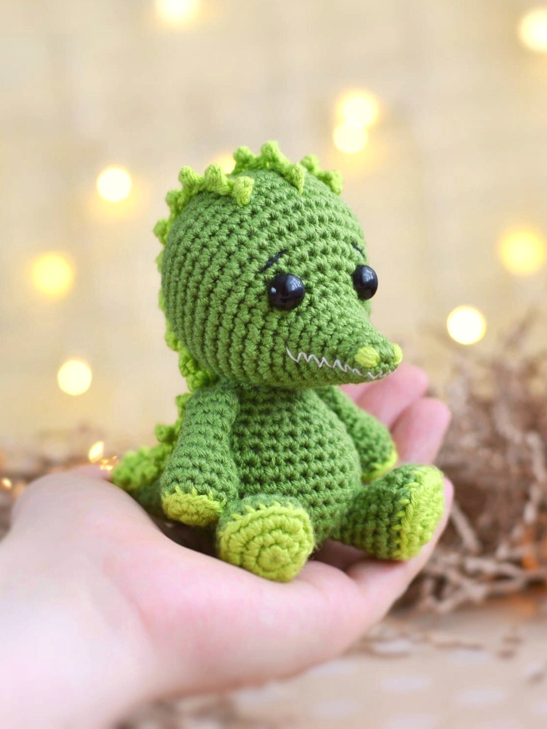 Alligator Amigurumi Pattern, Crochet Crocodile Tutorial, DIY Crochet ...