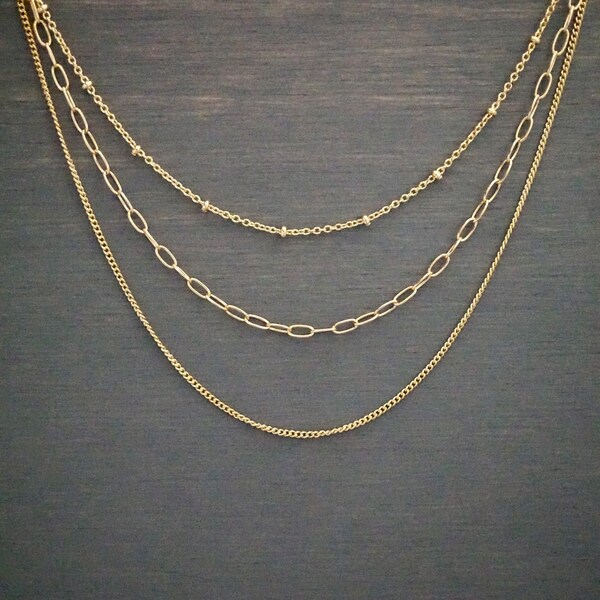 Three Strand Chain - Etsy