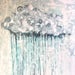 Abstract Rain Art, Commercial Art, Lobby Art, Rain, Cloud Art Print of ...