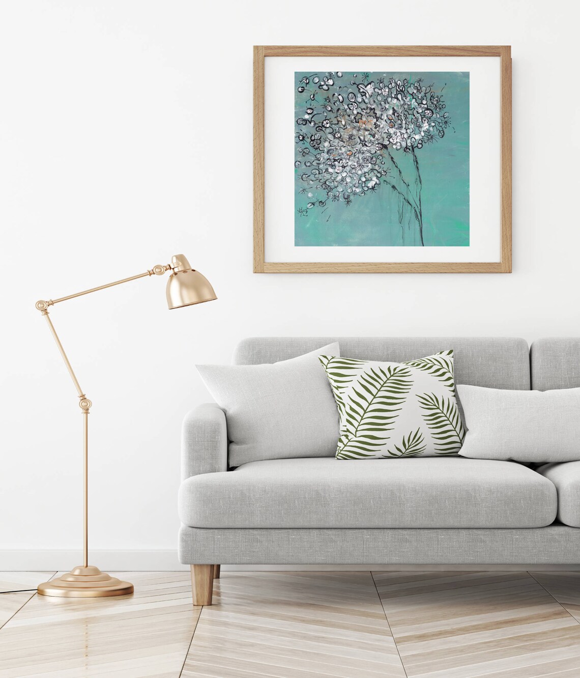 Dandelion Flower Giclee Art Print Original Acrylic Abstract - Etsy