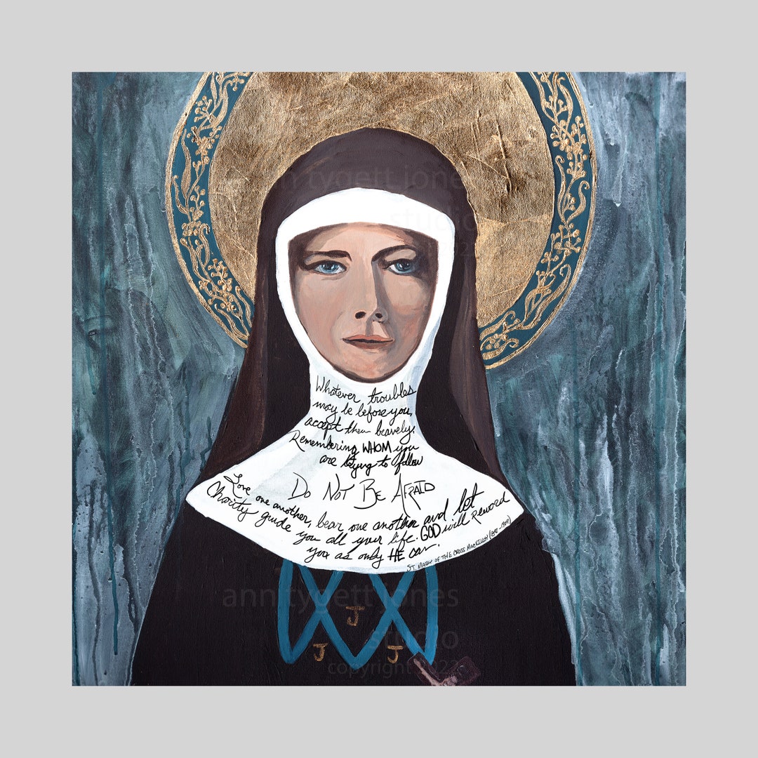 St Mary of the Cross Mackillop, Original Painting, Catholic Art ...