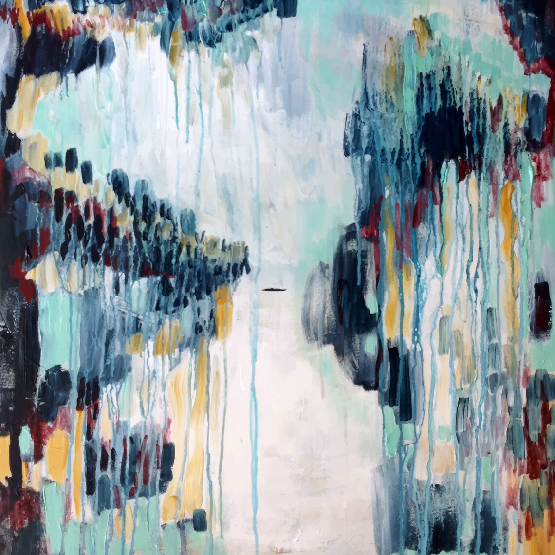 Abstract Painting Mid Century Modern Art Original Abstract - Etsy