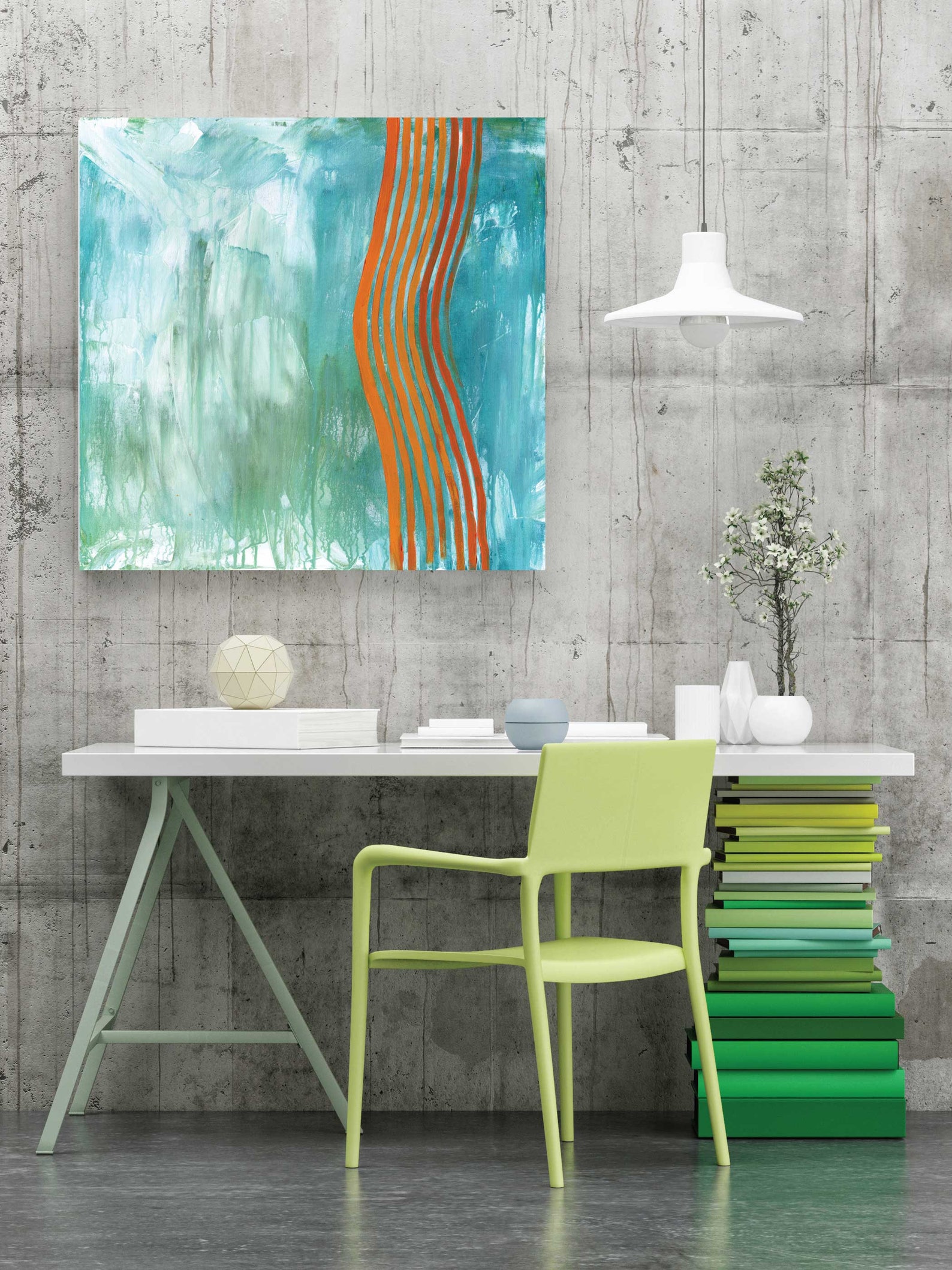 Original Abstract Painting Linear Abstract Painting Line - Etsy