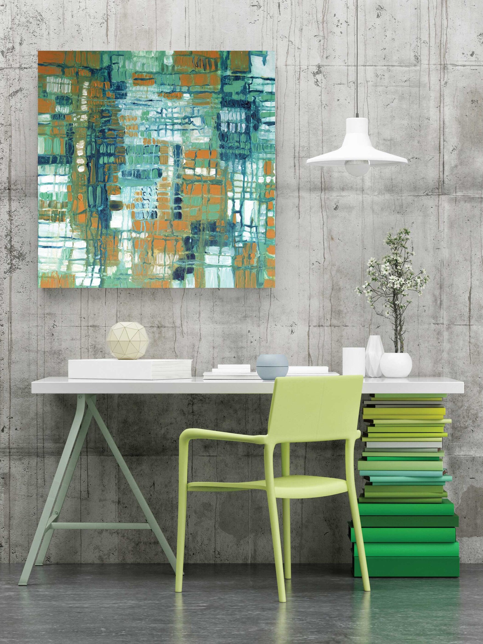 Mid Century Modern Art Modern Art Retro Modern Abstract | Etsy