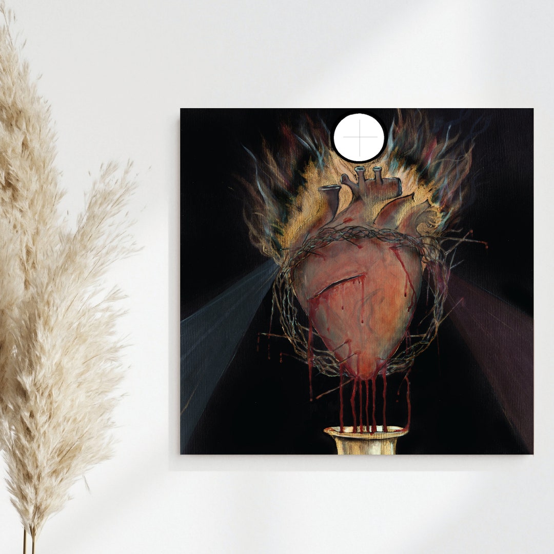 Sacred Heart of Mercy, Catholic Art, Catholic Gift, Sacred Heart of ...