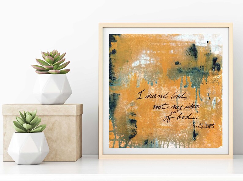 Inspirational Wall Art Print Religious Art Quote Wall Art - Etsy