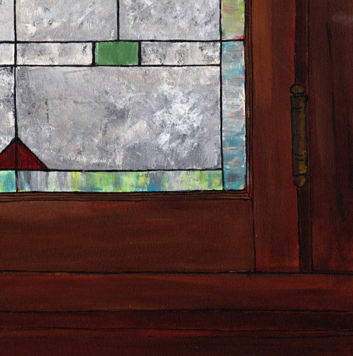 Stained Glass Window Art Giclee Art Print of Window Retro - Etsy