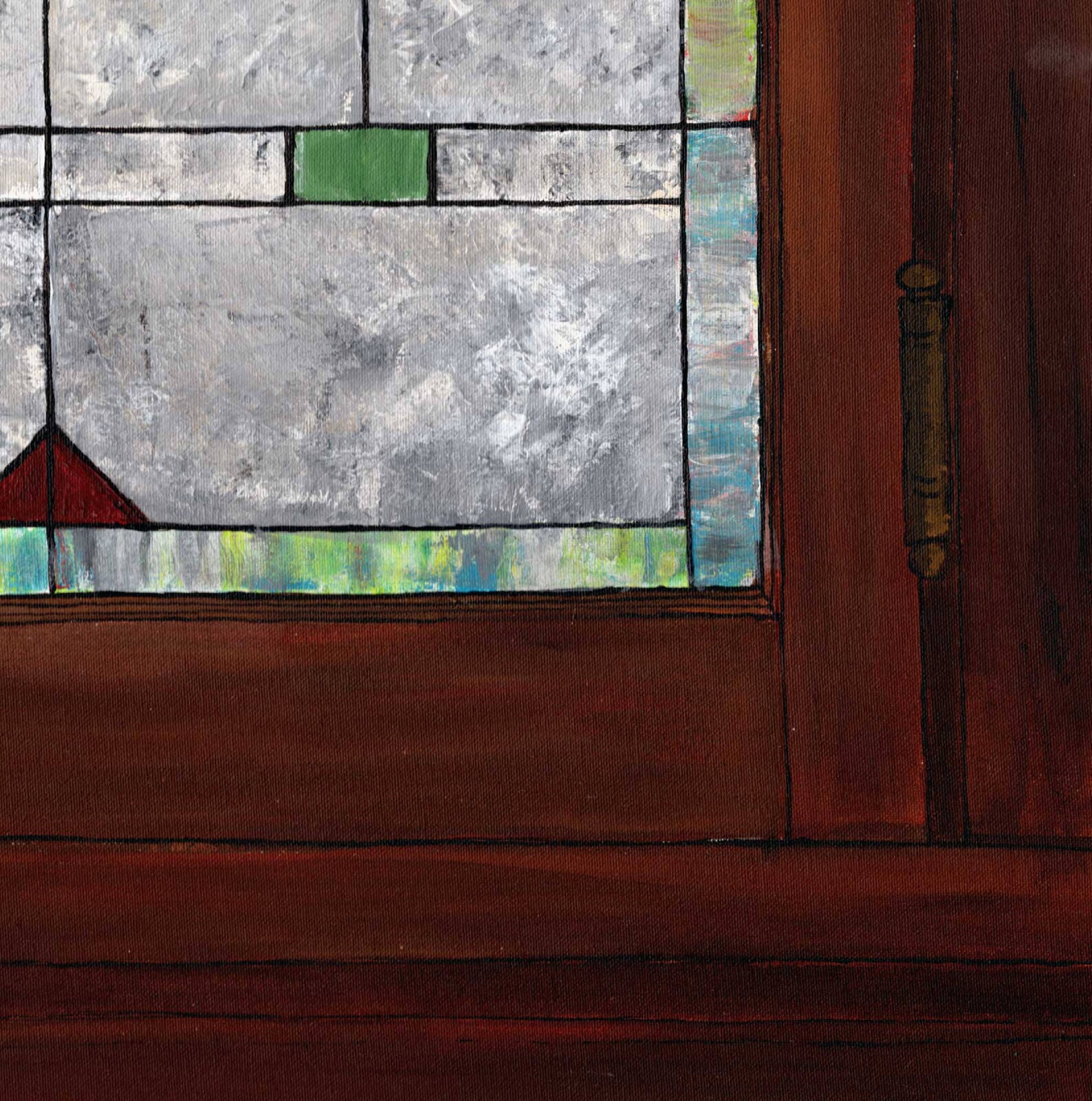 Stained Glass Window Art Giclee Art Print of Window Retro - Etsy