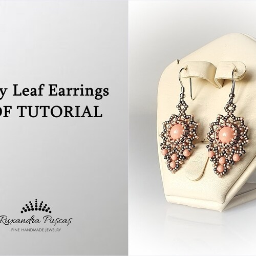 TUTORIAL Russian Leaf Earrings Bead Pattern PDF - Etsy