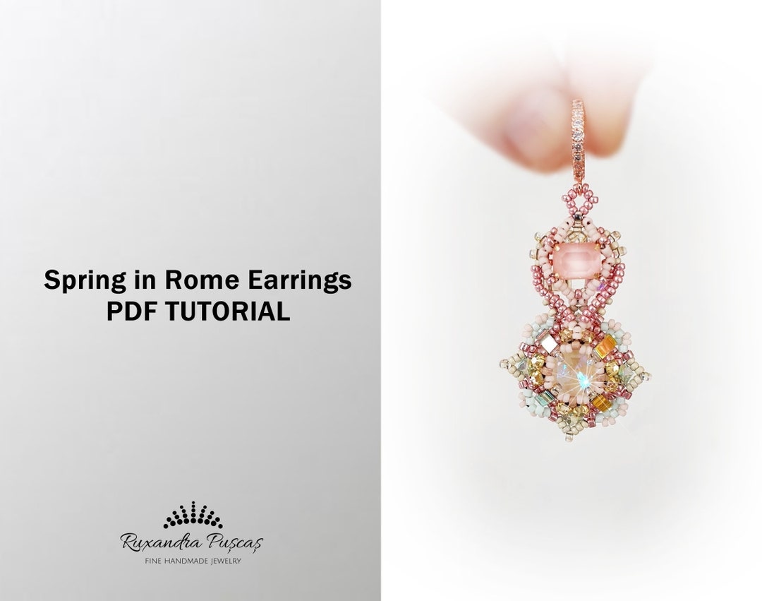 Spring in Rome Earrings Tutorial - Etsy