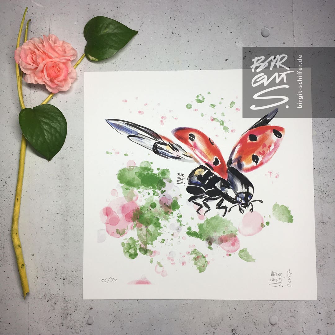 Flying Ladybug Never-ending Spring in the Heart - Etsy