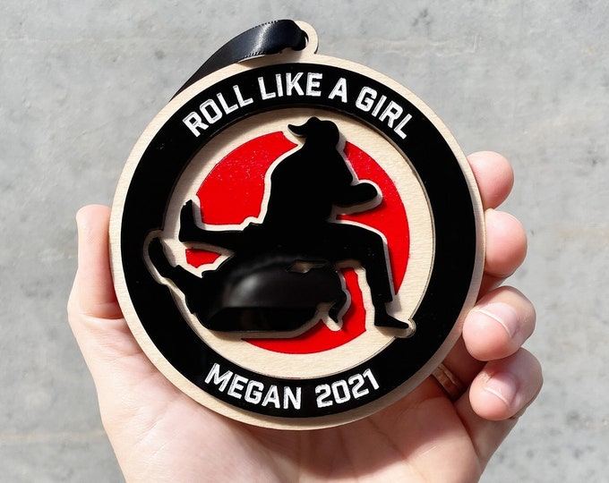Brazilian Jiu Jitsu Personalized Ornament for Girl, BJJ Womens Gift ...