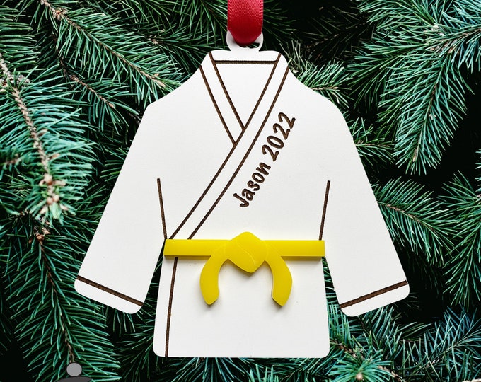 Tae Kwon Do Personalized Ornament, Martial Arts Black Belt Gift Idea - Etsy