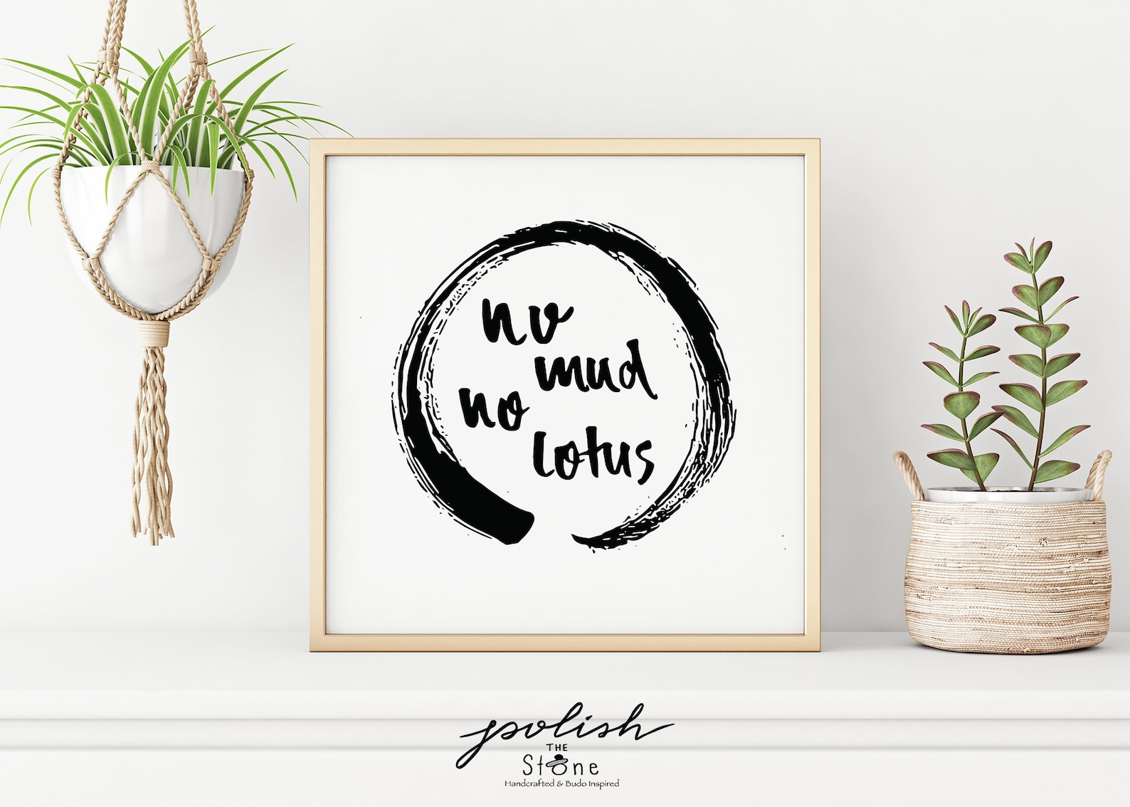 No Mud No Lotus Enso Print, No Mud No Lotus Poster - Etsy