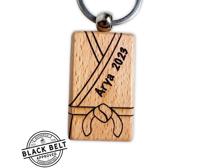 Personalized Karate Keychain, Tae Kwon Do, Judo, BJJ Key Ring, Martial ...