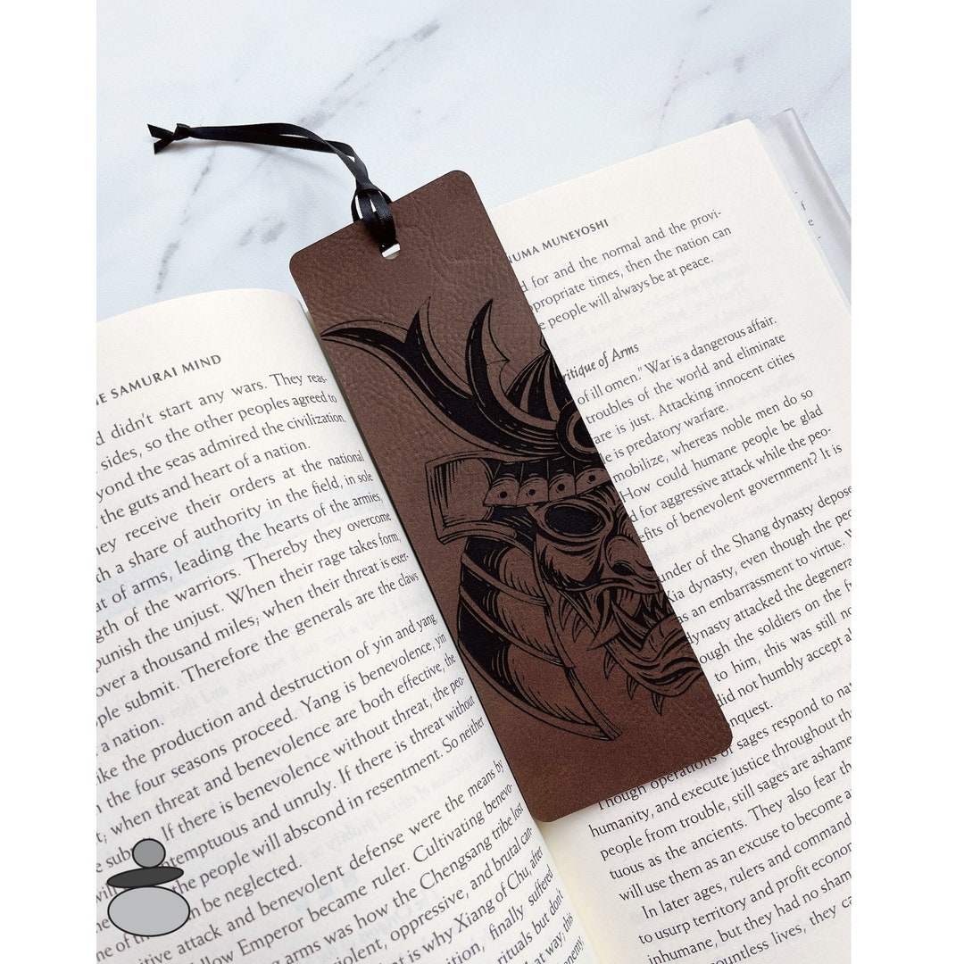 Samurai Warrior Bookmark, Martial Arts Gift Idea, Demon Mask - Etsy