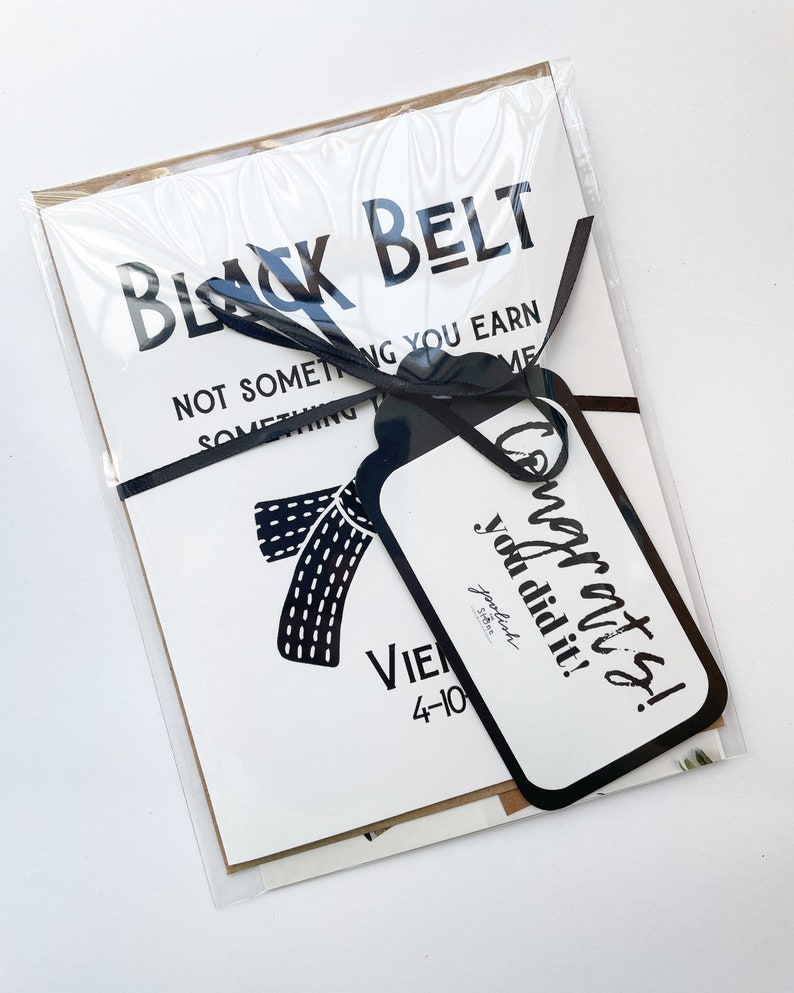 Karate Black Belt Gift Card, Personalized Martial Arts Karate Greeting ...