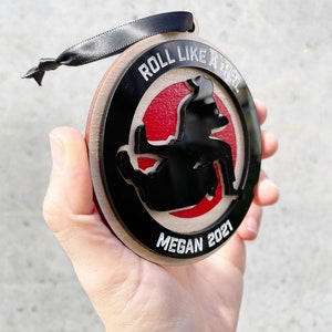 Brazilian Jiu Jitsu Personalized Ornament for Girl, BJJ Women’s Gift ...