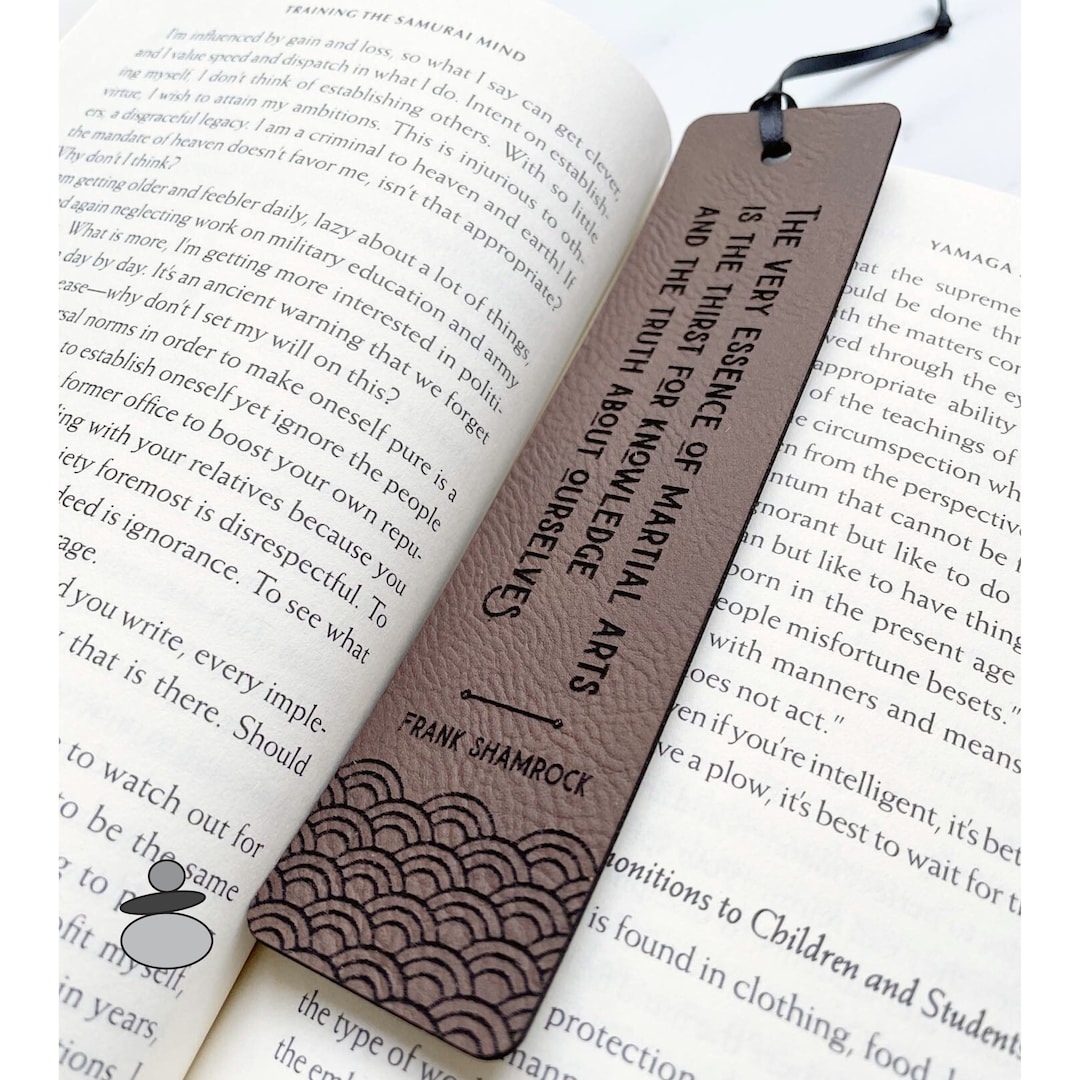 Martial Arts Quote Bookmark, Martial Arts Gift Idea, Japanese Asian ...