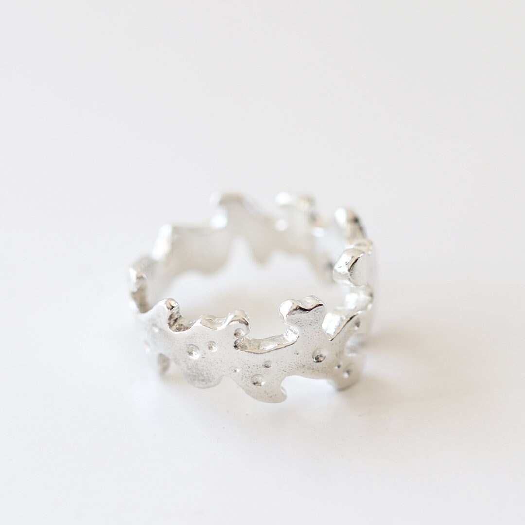 Big Coral Reef Ring - Etsy