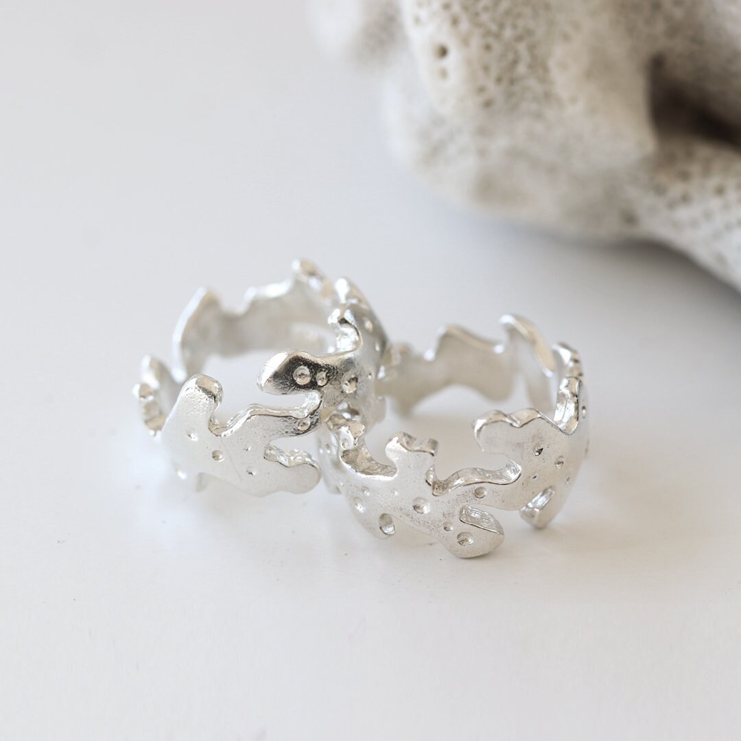 Big Coral Reef Ring - Etsy