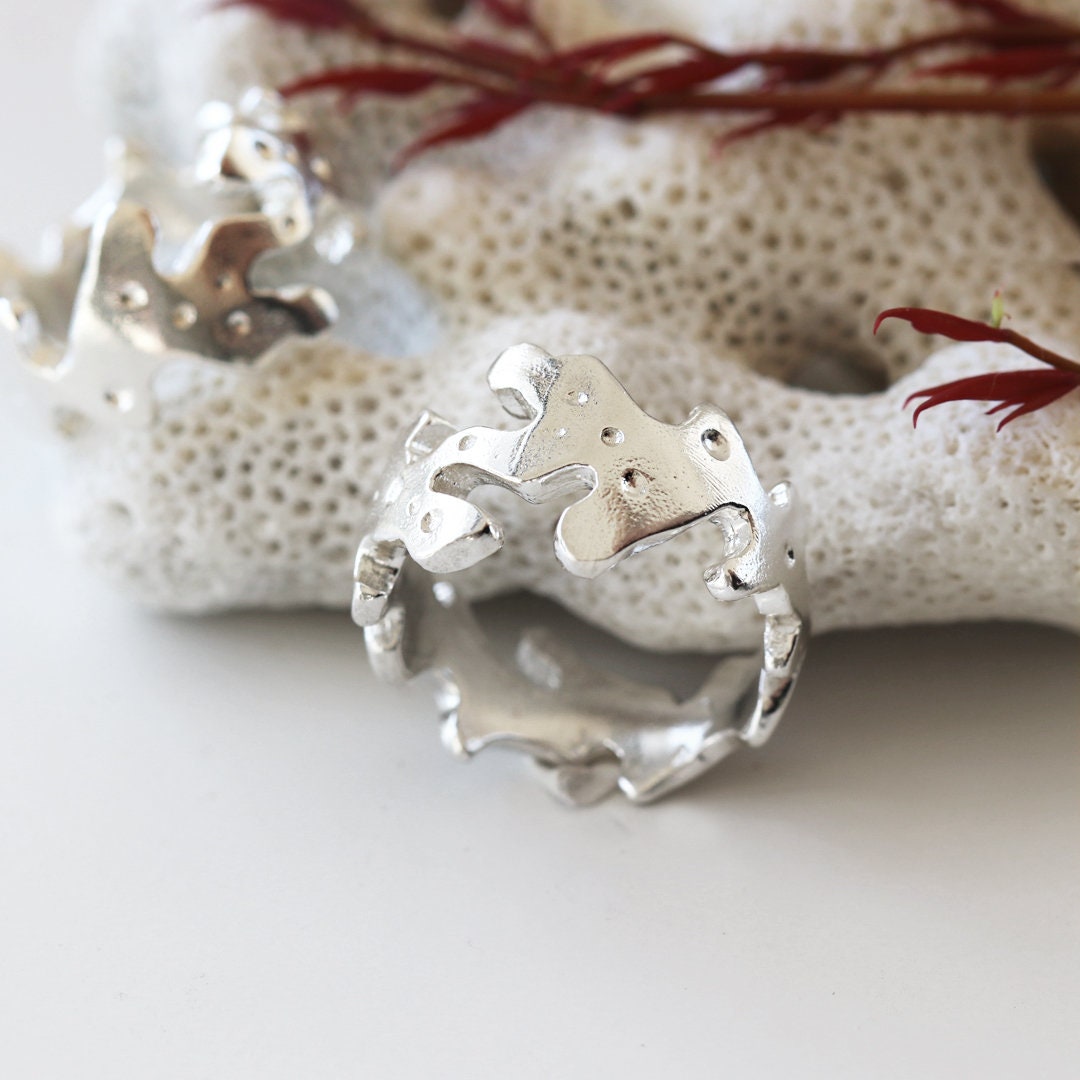 Big Coral Reef Ring - Etsy