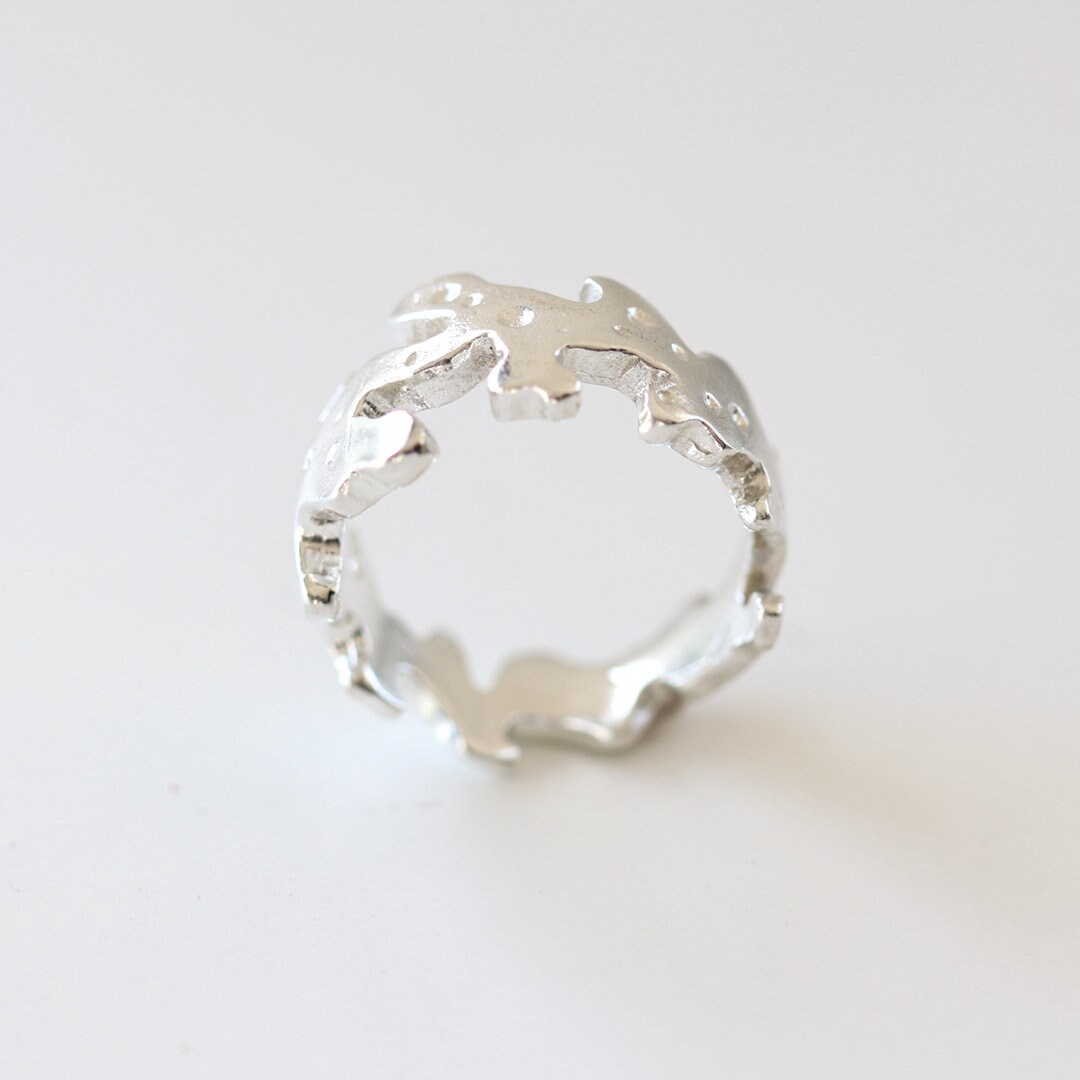 Big Coral Reef Ring - Etsy