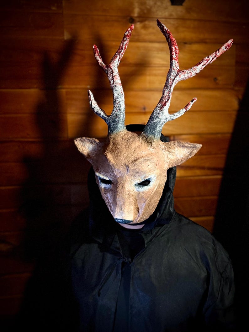 Creepy Paper Mache Deer Mask - Etsy