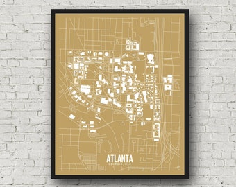 Georgia Tech Art Print | Etsy