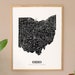 Map of Ohio, Printable Ohio Map, Printable OH Map Poster, Custom Map ...