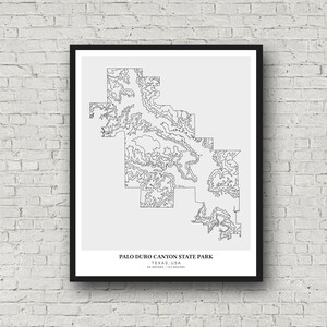 Palo Duro Canyon State Park Printable Topographic Map, Palo Duro ...