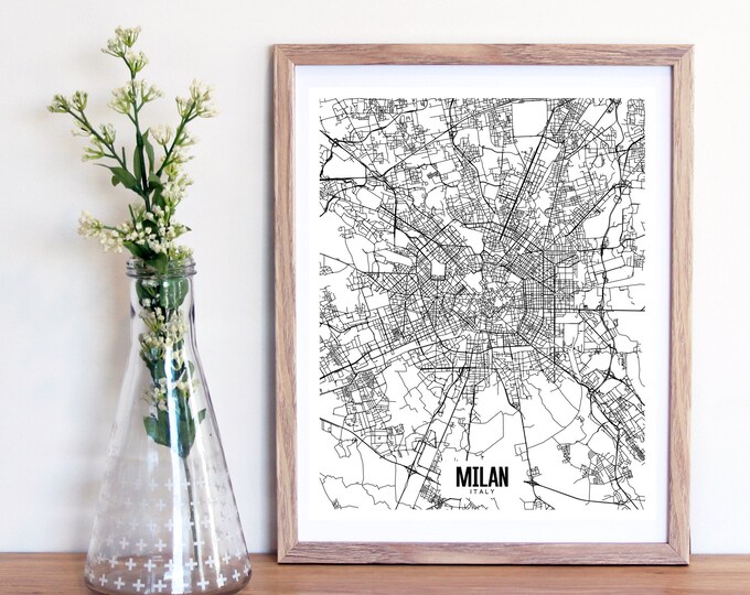 Milan Italy Map Printable, Milan Travel Map, Printable Map for Office ...