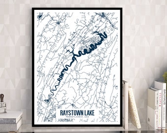 Raystown Lake Map - Etsy