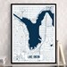 Lake Union Washington Printable Map Lake Union Wall Art Lake - Etsy
