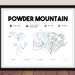 Powder Mountain Printable Ski Map Powder Mountain Trail Map - Etsy