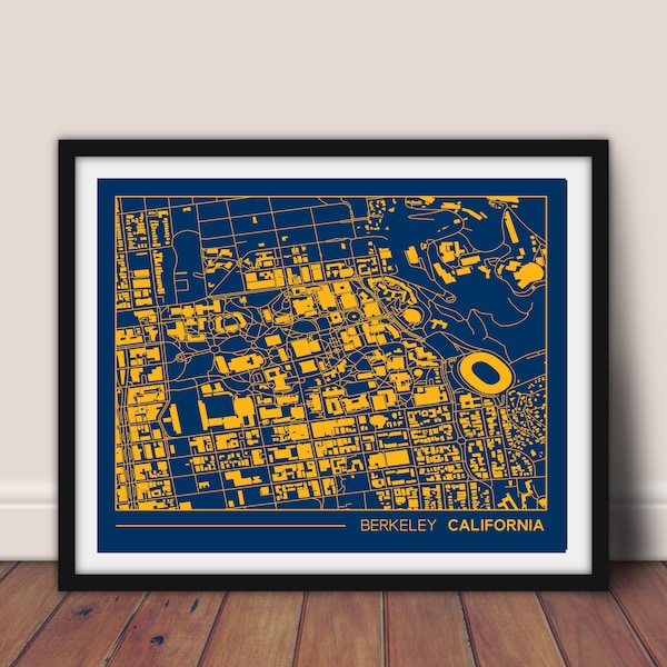 Street Map of Berkeley - Etsy