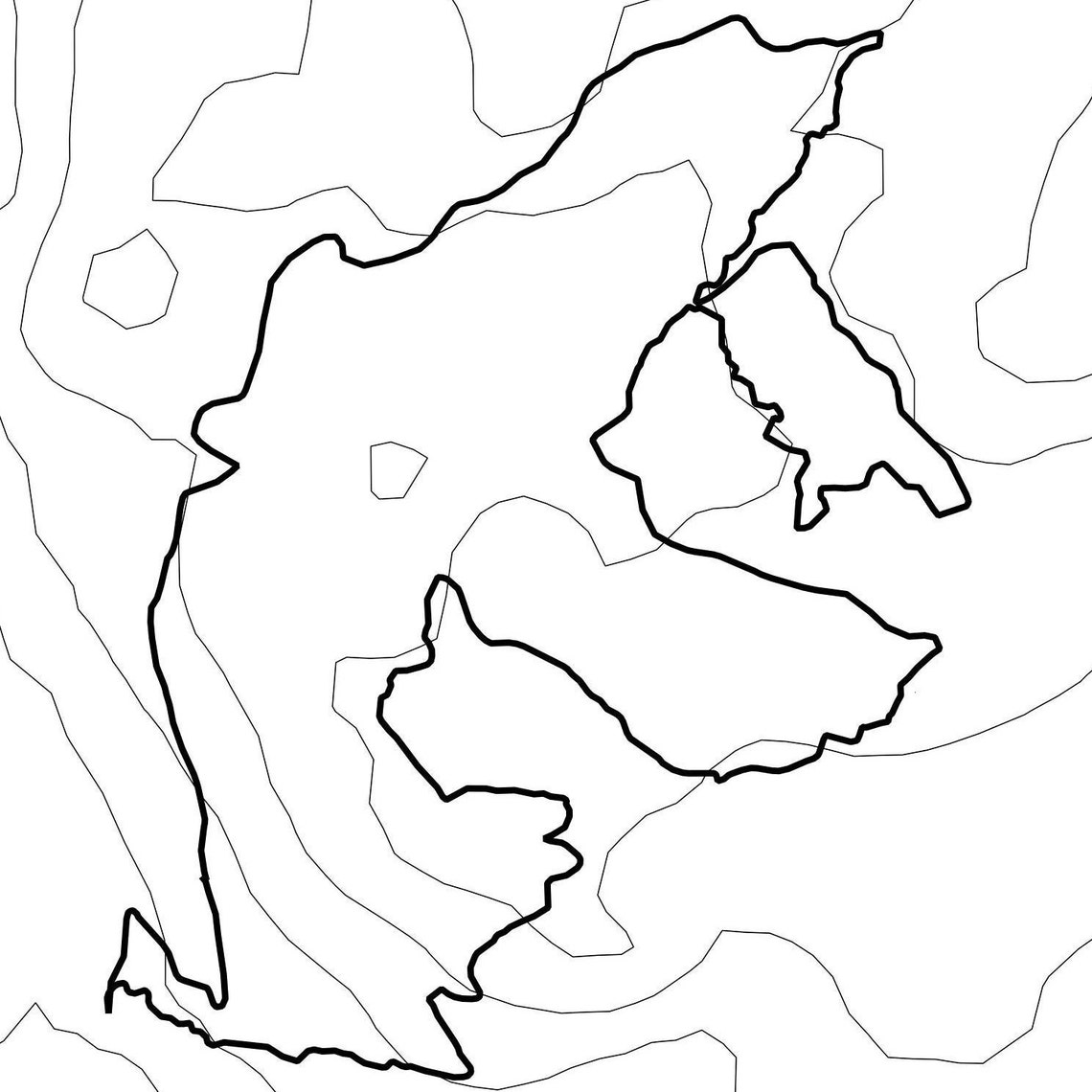 Strathpuffer MTB Course Printable Topographic Map Printable - Etsy