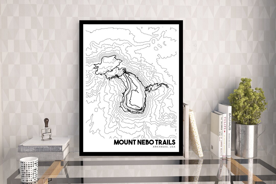 Mount Nebo State Park Trails Topographic Map, Printable Mountain Biking ...