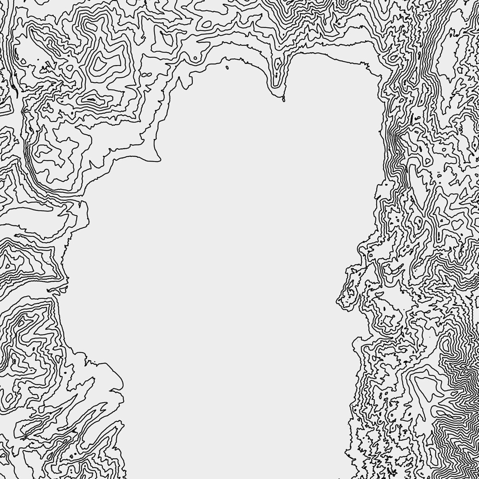 Lake Tahoe Printable Topographic Map, Lake Tahoe Map, Lake Tahoe Print ...
